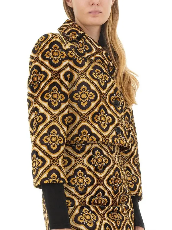 Etro Cropped Printed Jacket - Multicolor
