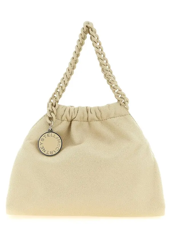 Stella McCartney Falabella Mini Drawstring' Crossbody Bag - Cream