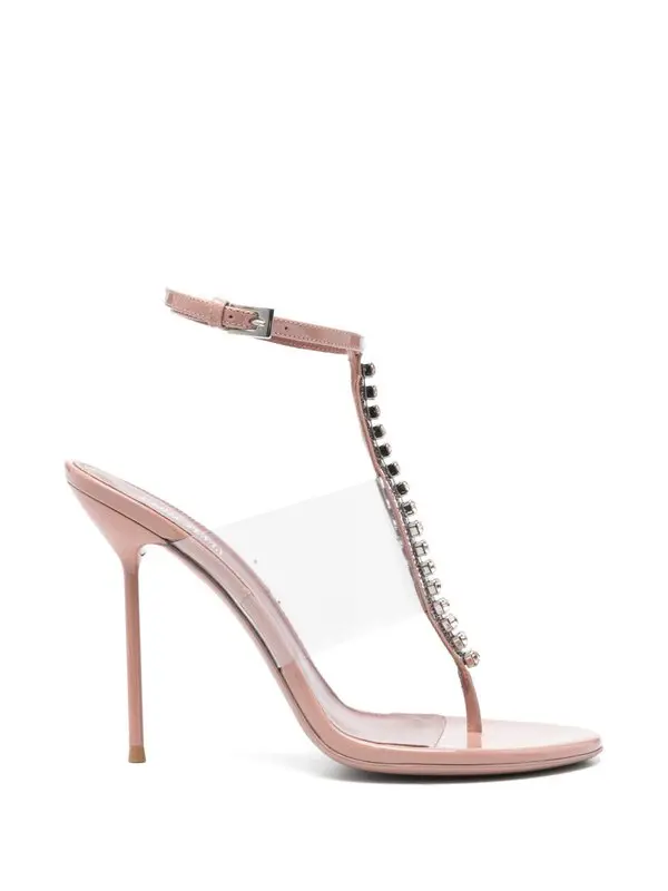 Paris Texas Lidia Leather Thong Sandals - Multicolor