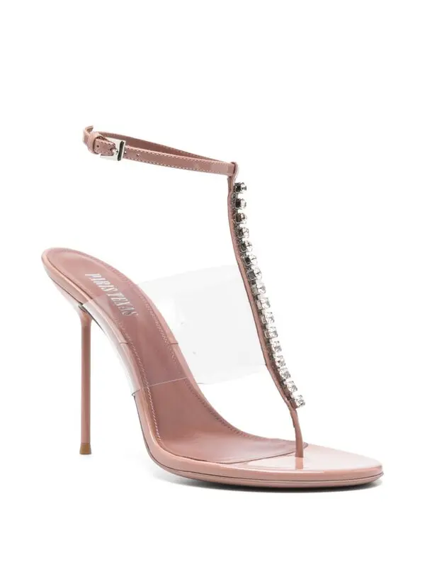 Paris Texas Lidia Leather Thong Sandals - Multicolor