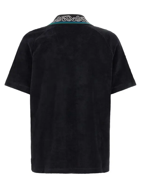 Casablanca Towelling' Jacquard Polo Shirt