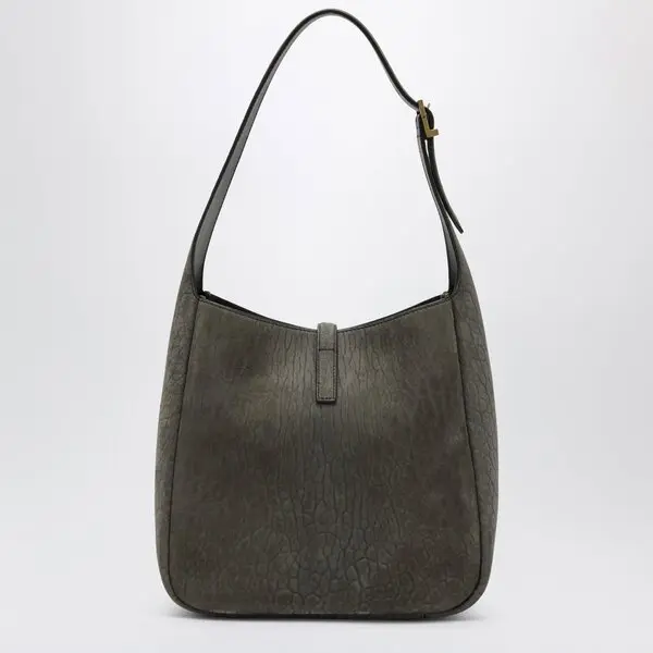 Saint Laurent Le 5 À 7 Soft Micro Nubuck Leather Shoulder Bag - Gray