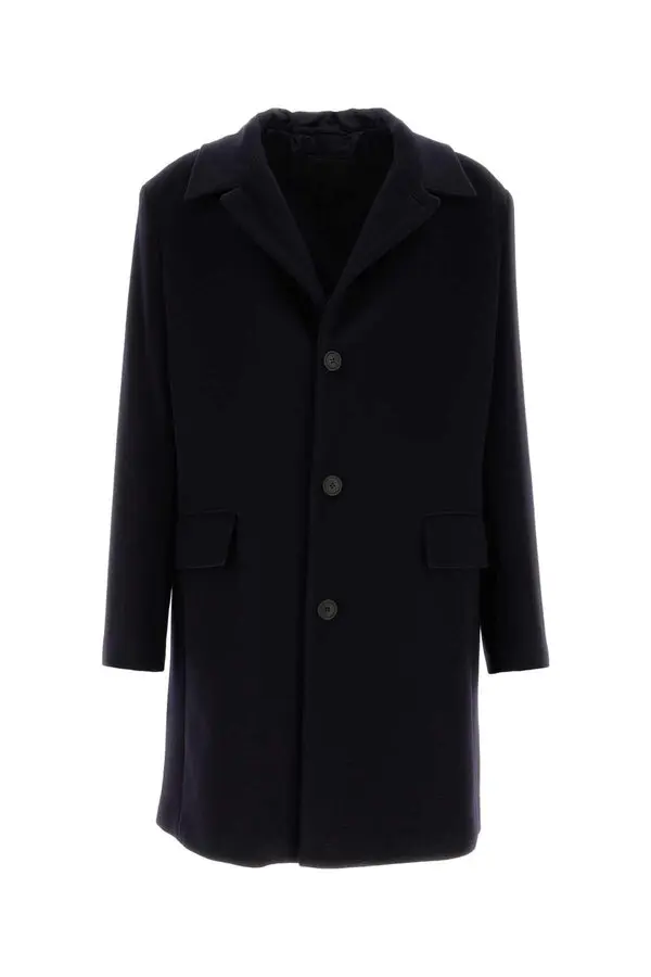 Prada Midnight Wool Blend Coat