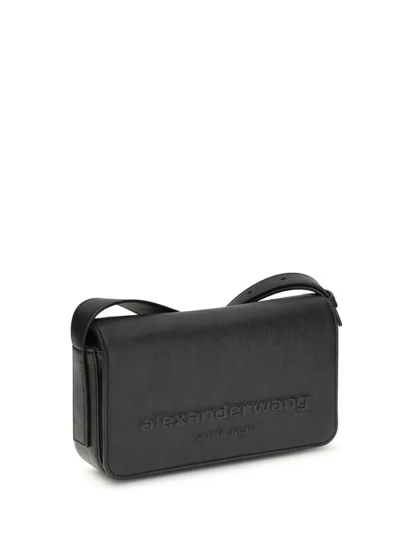 Alexander Wang Leather Shoulder Bag - Black