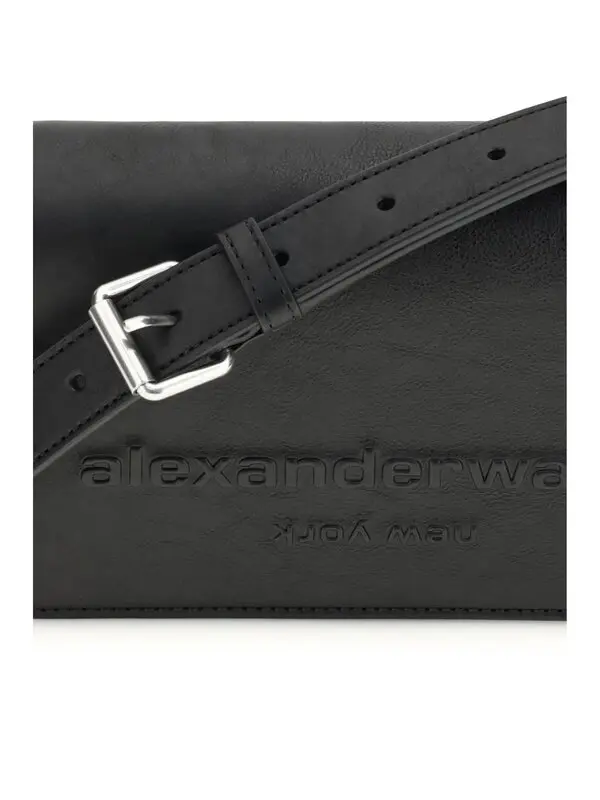 Alexander Wang Leather Shoulder Bag - Black