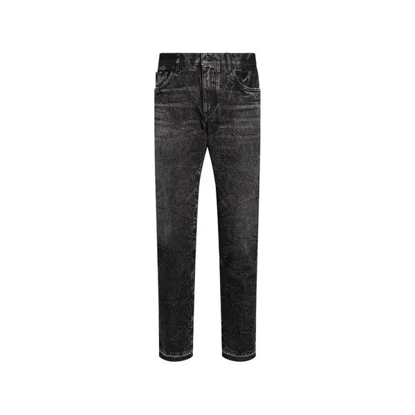 Dolce & Gabbana Denim Slim-fit Jeans - Black