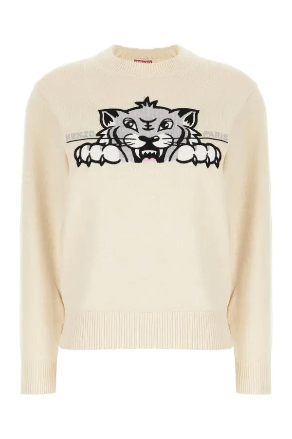 Kenzo Graphic Tiger Knit Sweater