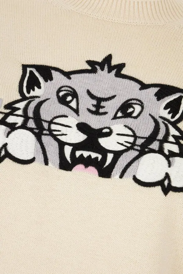 Kenzo Graphic Tiger Knit Sweater