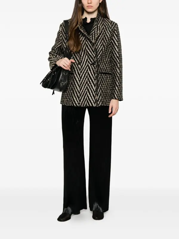 FORTE_FORTE Chevron Oversized Jacket