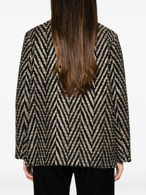 FORTE_FORTE Chevron Oversized Jacket