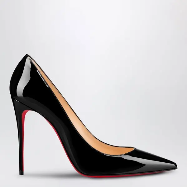 CHRISTIAN LOUBOUTIN Patent Leather Decollette - Black