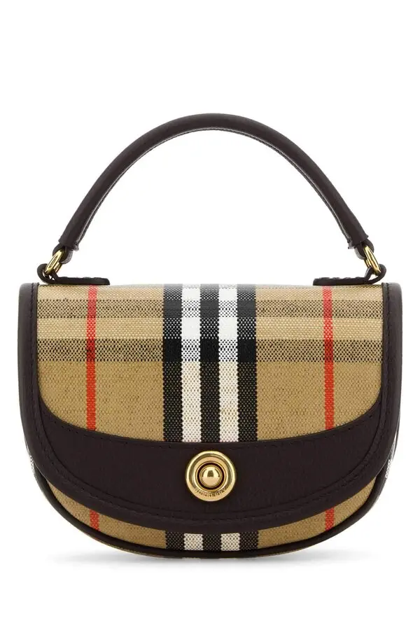 Burberry Printed Canvas Handbag - Multicolor