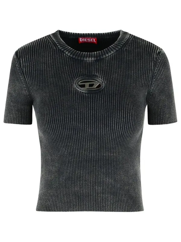 DIESEL® M-anchor Cotton T-shirt - Black