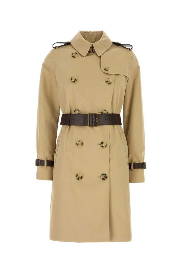 Burberry Beige Twill Trench Coat