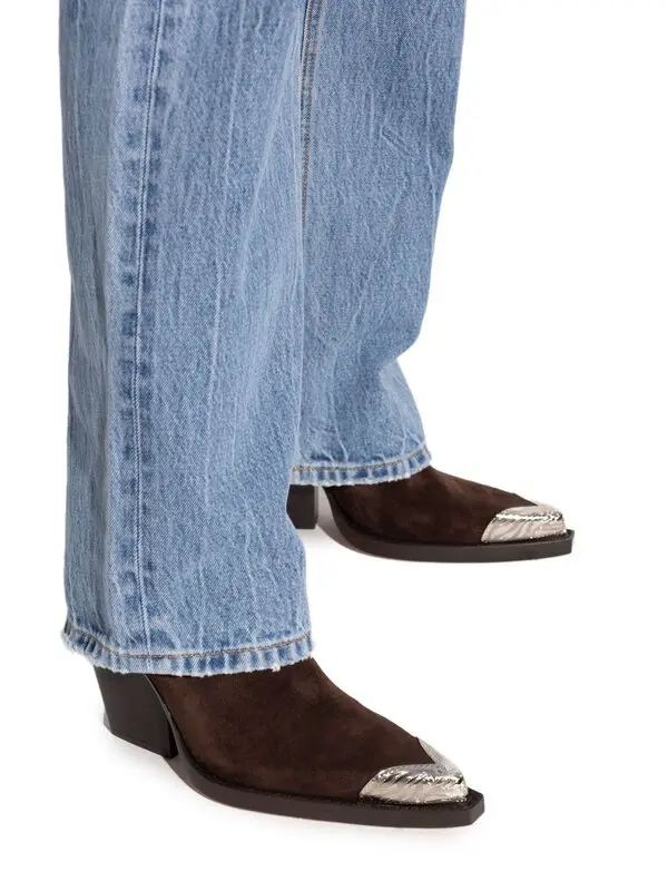Paris Texas Suede Leather Boots - Multicolor