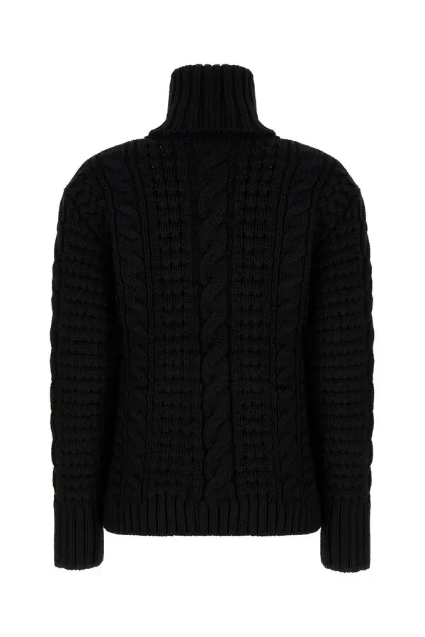 Moncler Cable Knit Turtleneck