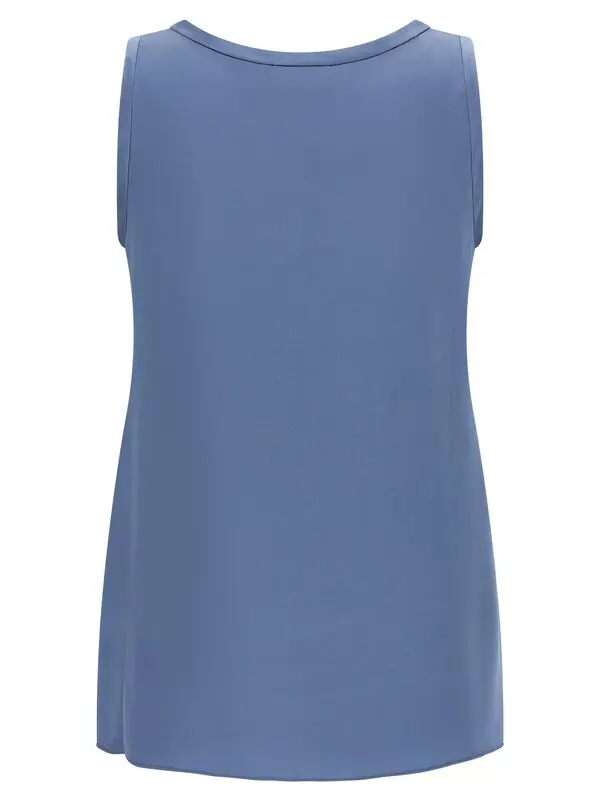 Brunello Cucinelli Satin Top - Blue