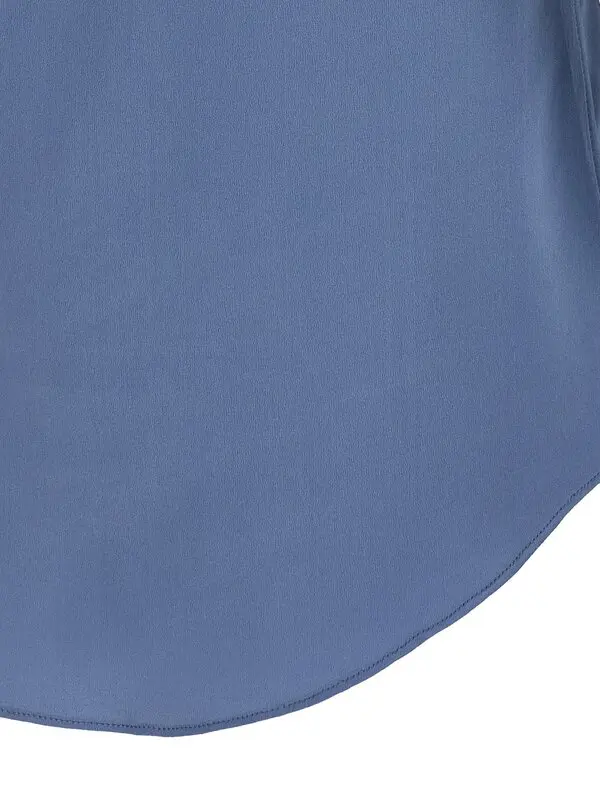 Brunello Cucinelli Satin Top - Blue