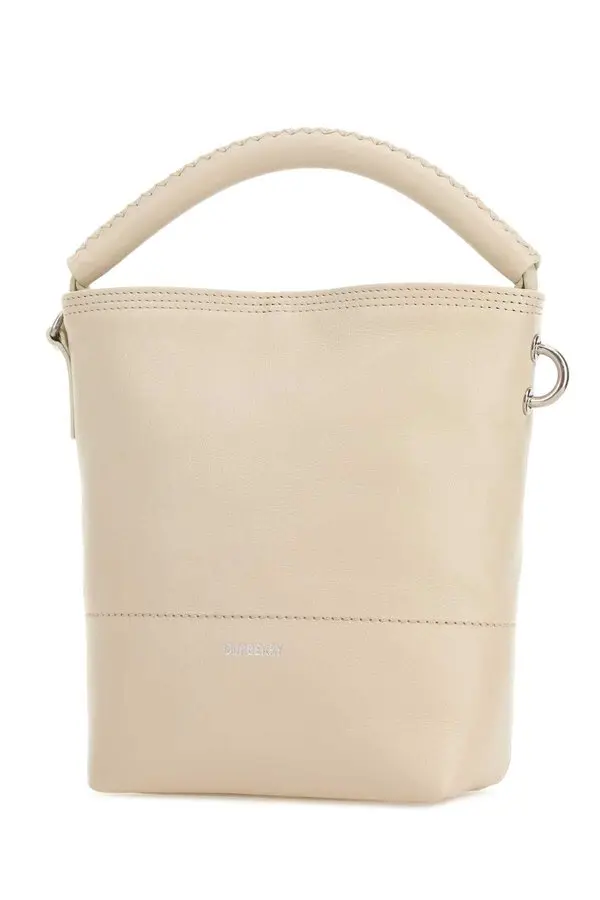 Burberry Ivory Leather Handbag - White
