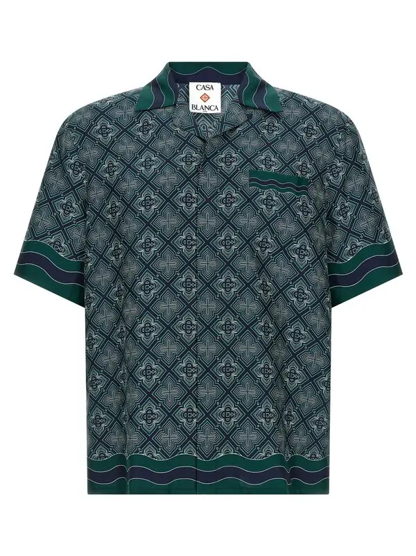Casablanca Radiating Monogram' Shirt - Green