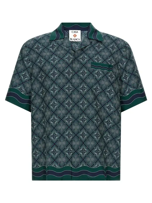 Casablanca Radiating Monogram' Shirt - Green