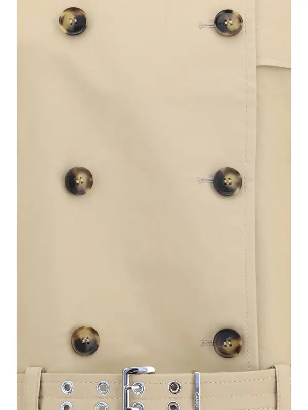 GANNI Double-breasted Belted Jacket
