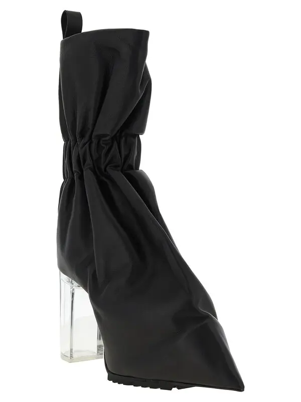 Rick Owens Pull On Cuffed Taquito' Ankle Boots