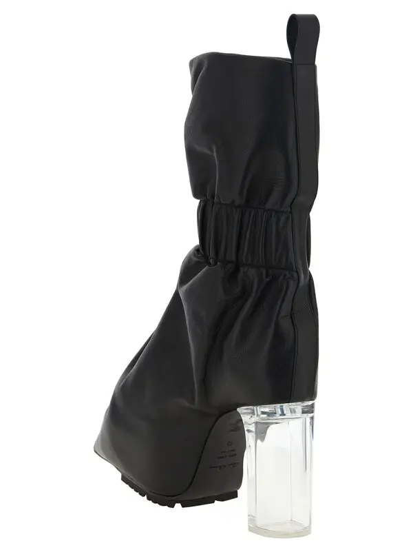 Rick Owens Pull On Cuffed Taquito' Ankle Boots
