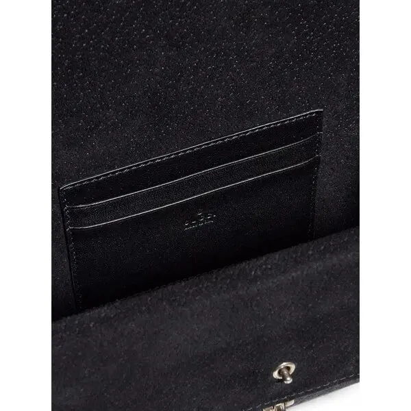 Gucci Gg Monogram Canvas Tiger Head Shoulder Bag