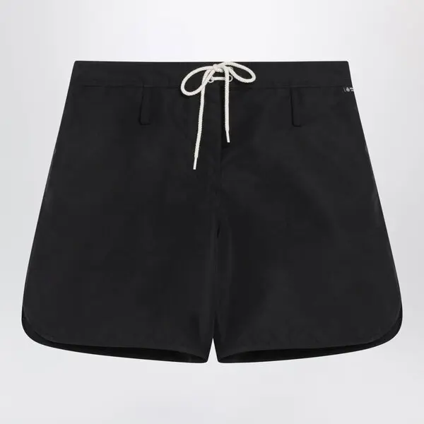 Prada Re-nylon Shorts With Drawstring - Black