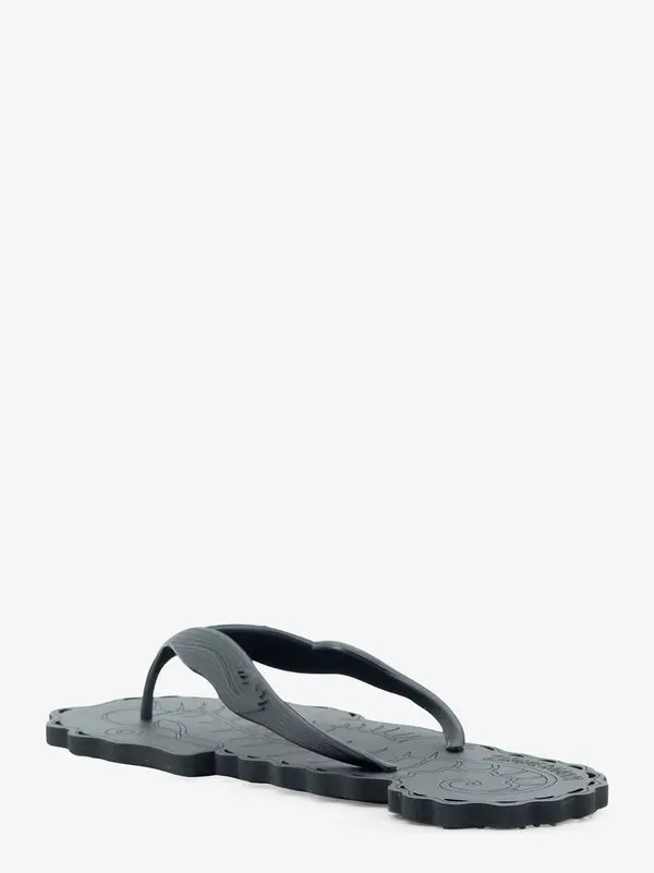 Zimmermann Seafoam Thong Rubber Sandals - Black