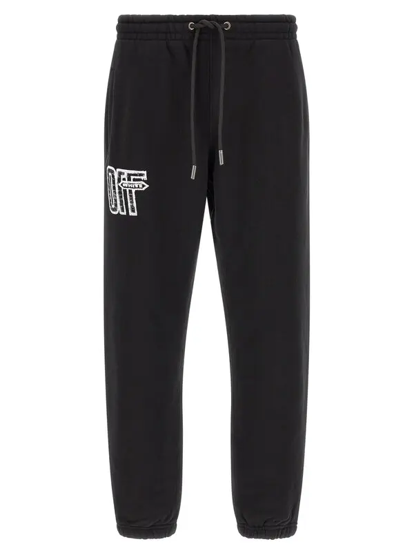 Off-White Motion Arrow Cuffed' Joggers - Black