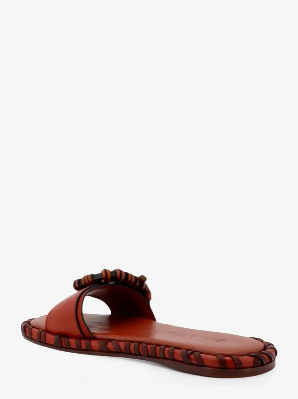 Zimmermann Alchemy Leather Sandals With Woven Details - Multicolor