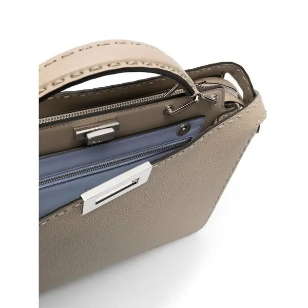 Fendi Neutrals Tote Bags - Cream