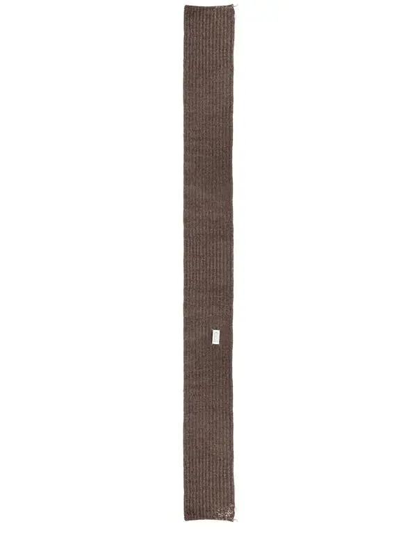 MAISON MARGIELA Wool Scarf - Brown