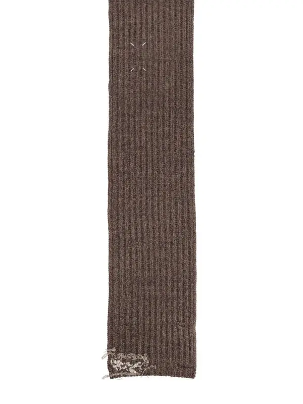 MAISON MARGIELA Wool Scarf - Brown