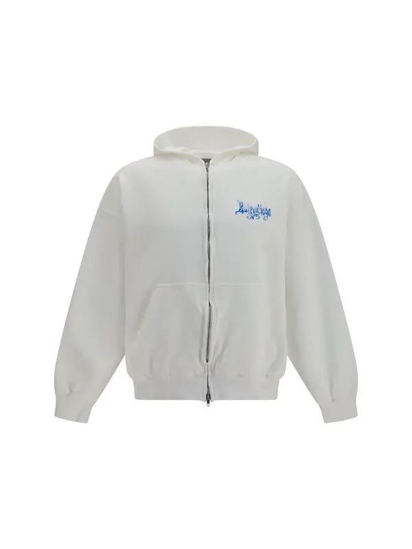 Balenciaga Sketchy Zip Hoodie - White