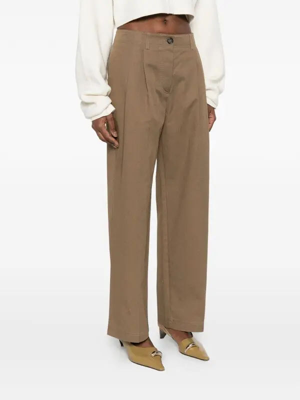 TOTEME Organic Cotton Trousers - Multicolor