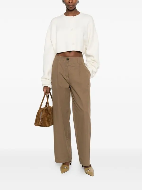 TOTEME Organic Cotton Trousers - Multicolor
