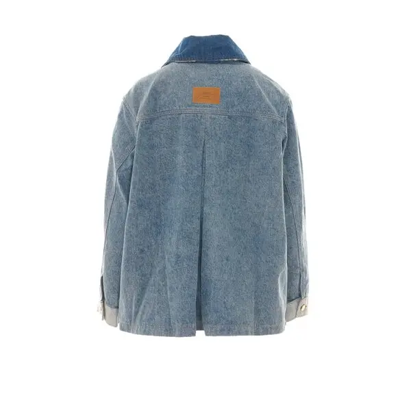 GANNI Patchwork Denim Jacket