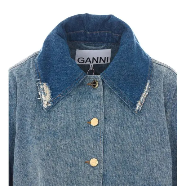 GANNI Patchwork Denim Jacket