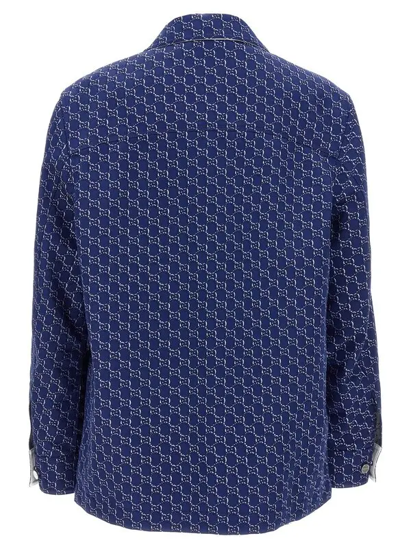 Gucci Gg Shadow Jacquard Cotton Jacket