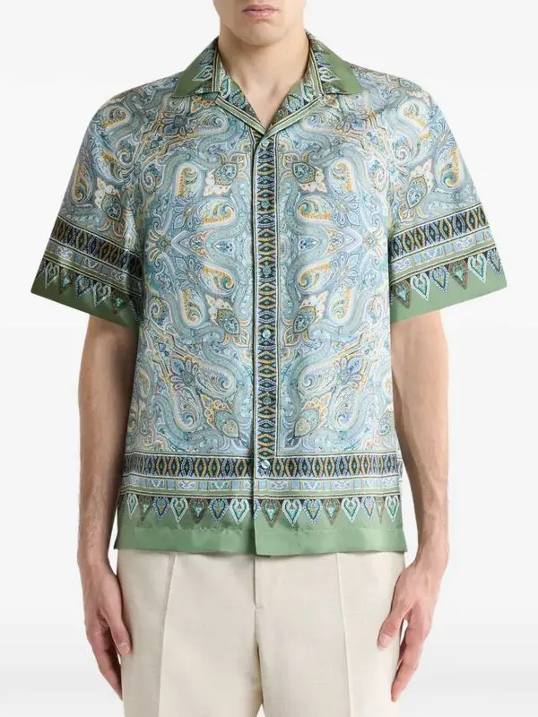 Etro Silk Shirt With Paisley Print