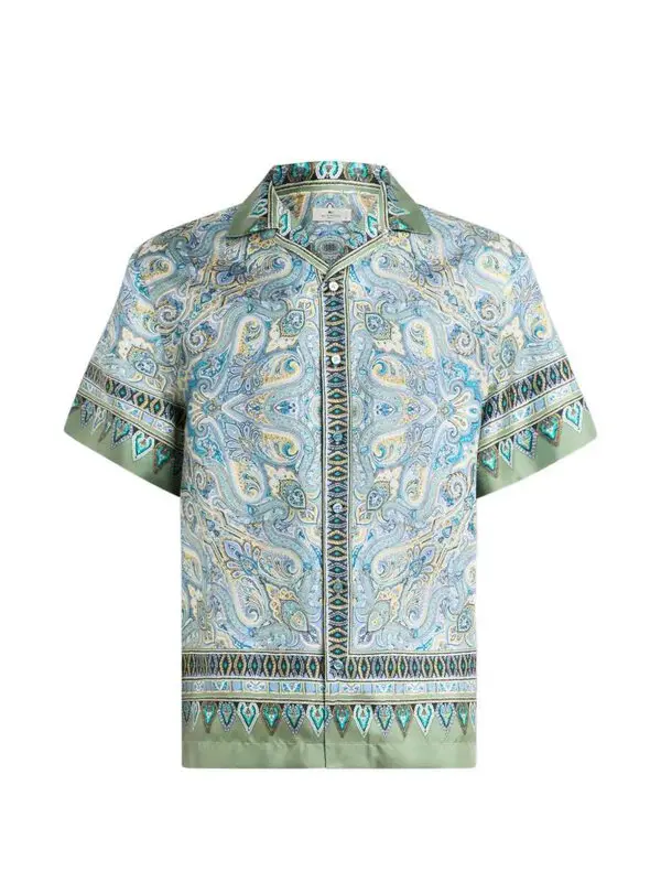 Etro Silk Shirt With Paisley Print
