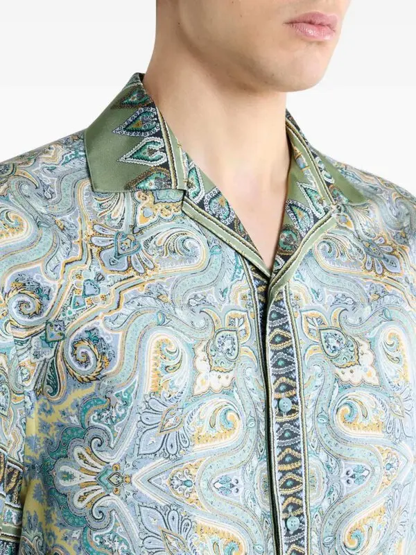Etro Silk Shirt With Paisley Print