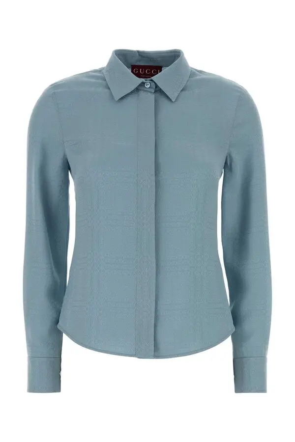 Gucci Light- Silk Shirt - Blue
