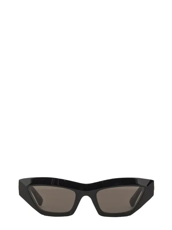Bottega Veneta Sculptured Cat Eye Sunglasses - Black