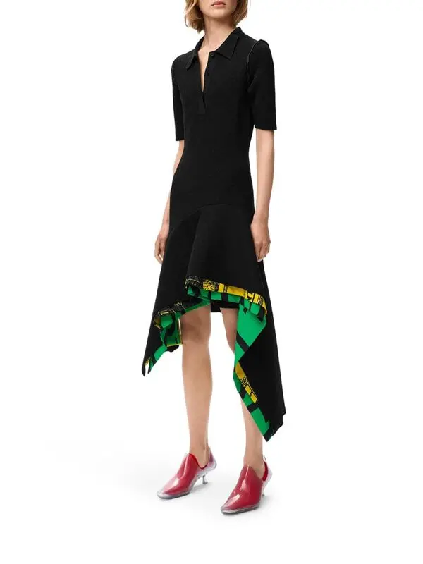 Loewe Asymmetric Dress With Multi-layered Hem