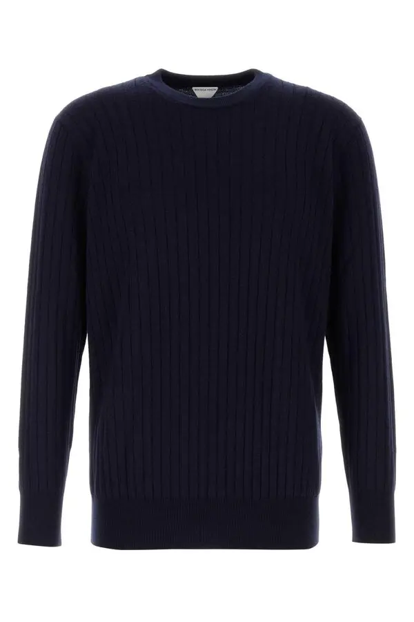 Bottega Veneta Dark Wool Sweater - Blue