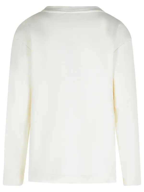 Max Mara Berma Silk And Cotton Sweatshirt - White